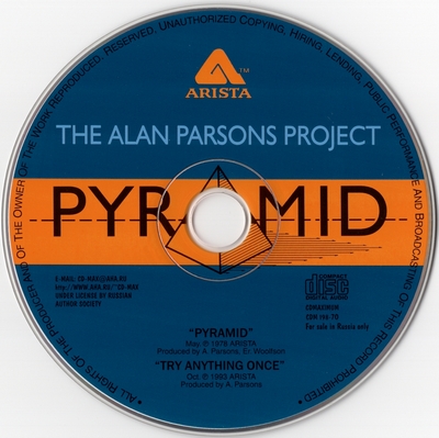 The Alan Parsons Project - Pyramid (1978) & Try Anything Once (1993 ...